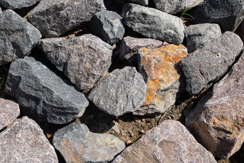 A Bunch of Different Stones, Background or Texture Stock Image - Image ...