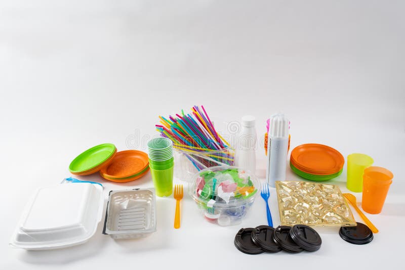 Bunch of Different Things of Everyday Use Standing Together Stock Image ...