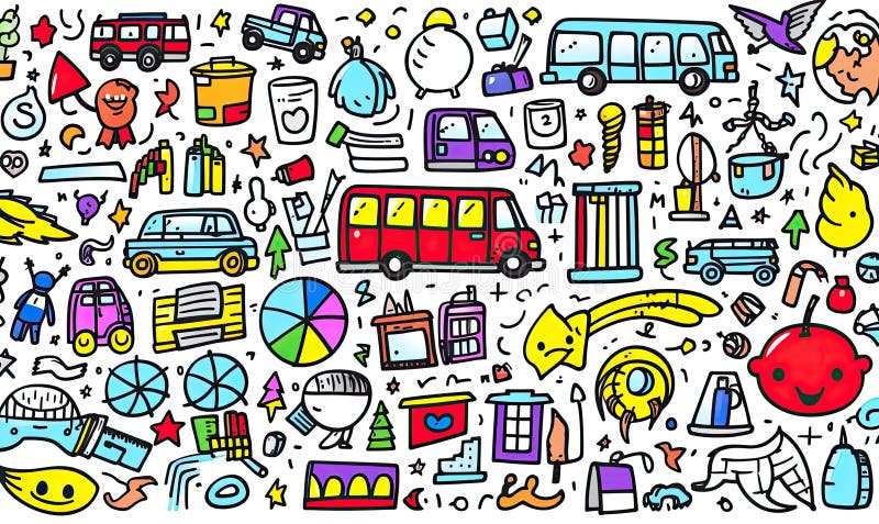 A Bunch of Different Things that are in the Shape of a Square Stock ...