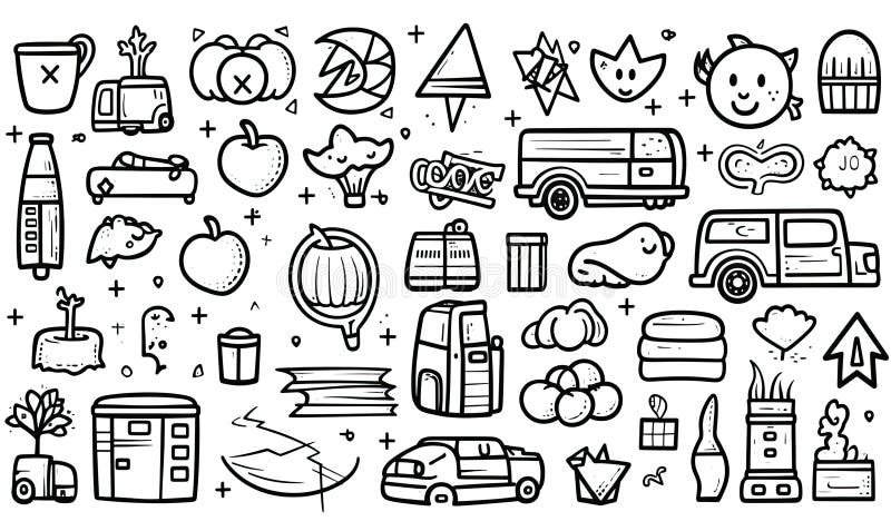 A Bunch of Different Things that are in the Shape of a Square Stock ...