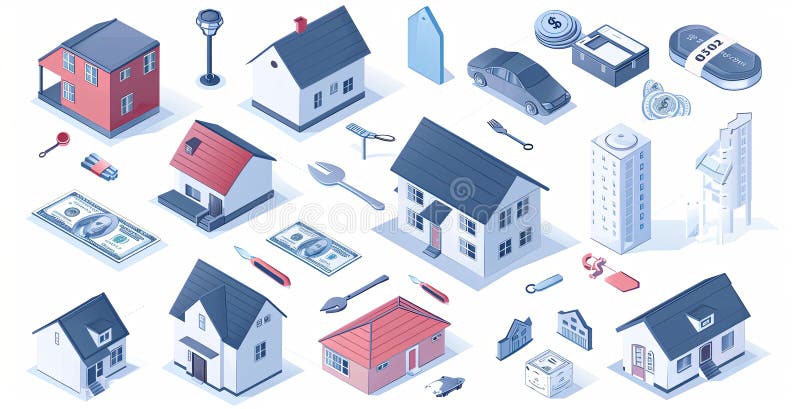 A Bunch of Different Types of Houses Stock Vector - Illustration of ... A Bunch of Different Types of Houses Stock Vector - Illustration of ...