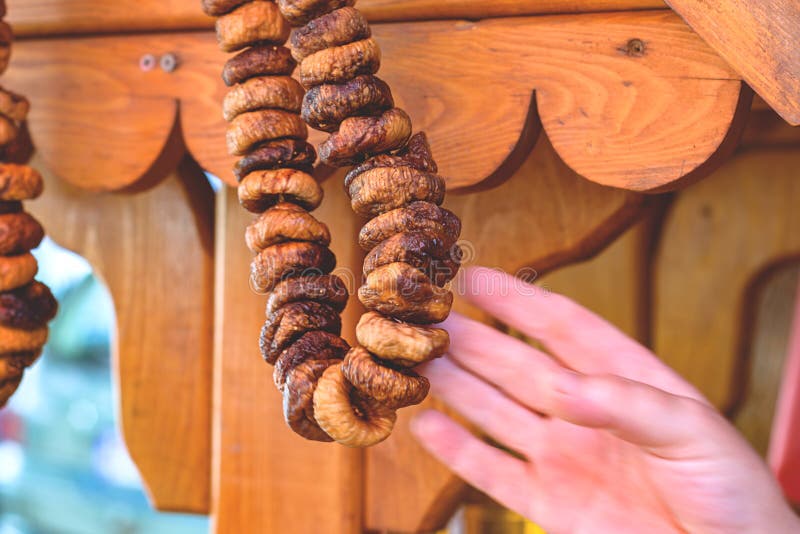 A bunch of dried figs stock photo. Image of exotic, close - 224082076