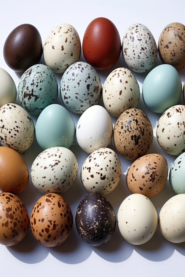 A Bunch of Eggs Sitting on Top of a Table. Various Eggs, Assorted ...