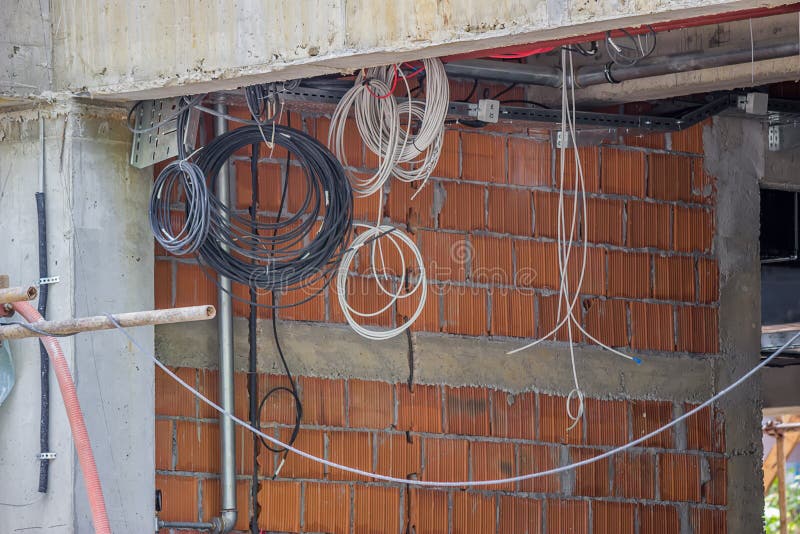 Bunch of electric cables stock image. Image of bundle - 46498731