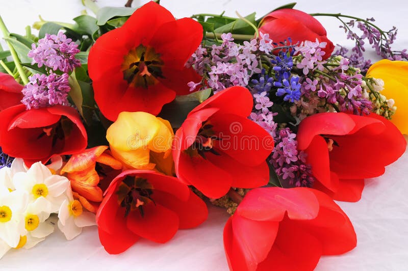 Bunch of flowers stock image. Image of mauve, bouquet - 4858833