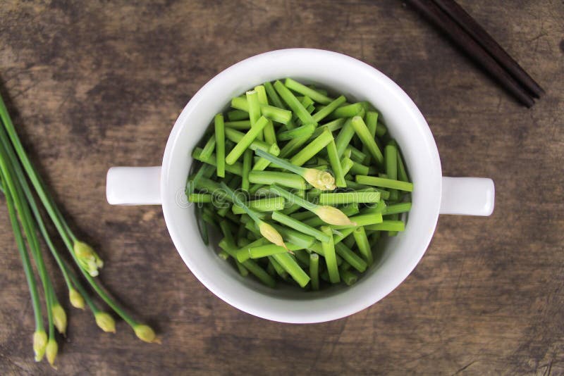 Bunch of fresh chives stock photo. Image of ingredient - 82928552