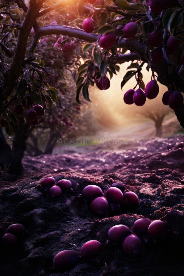 Bunch of Fruit is Laying on the Ground in the Dirt. Generative AI Stock ...