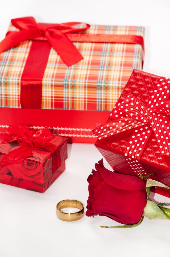 A Bunch of Gift Box with Bows Stock Photo - Image of detail, package ...