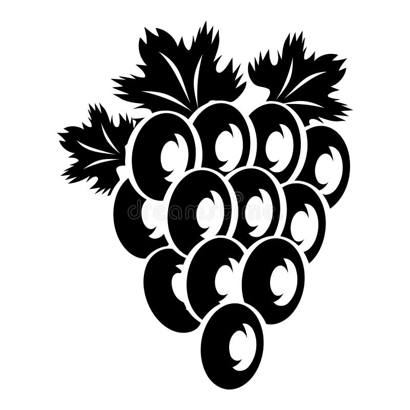 Simple Grape Bunch Icon Stock Illustrations – 1,101 Simple Grape Bunch ...