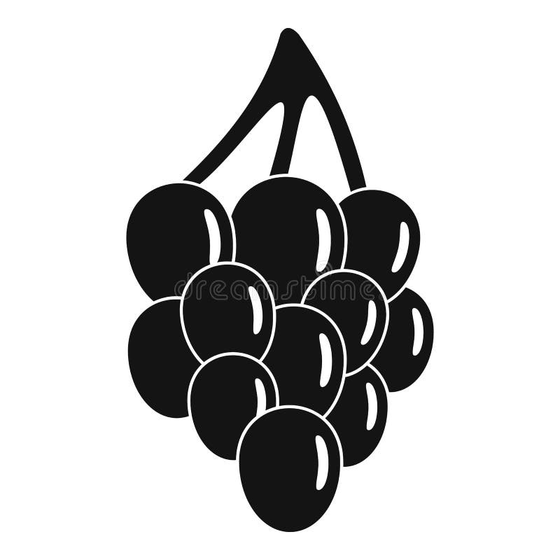 Simple Grape Bunch Icon Stock Illustrations – 1,101 Simple Grape Bunch ...