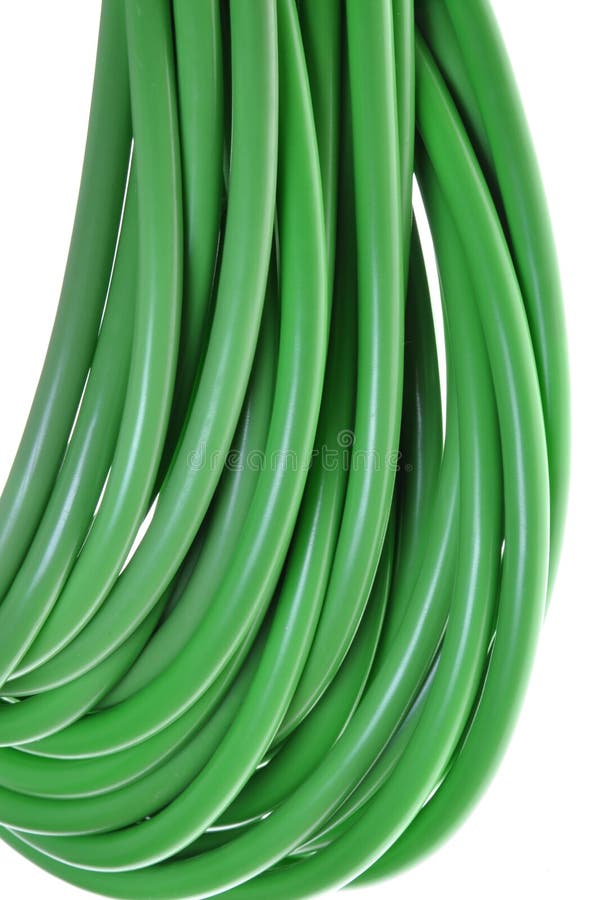 Bunch of Green Coaxial Cables Stock Image - Image of bandwidth, cable ...