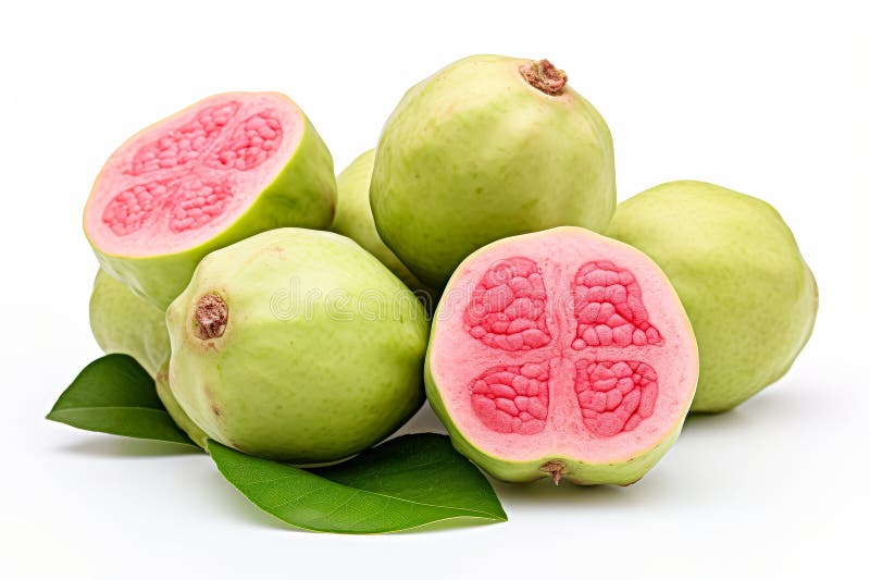 Bunch of Green Fruit with Pink Spots on Them Stock Image - Image of ...