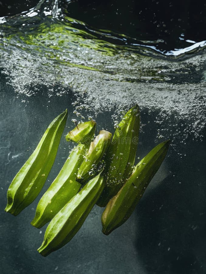 Bunch Green Vegetables Floating Pool Water Stock Photos - Free ...