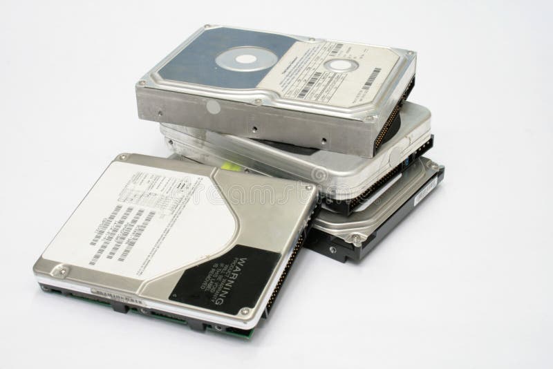 Stack of hard disks stock image. Image of data, harddisk - 33049049