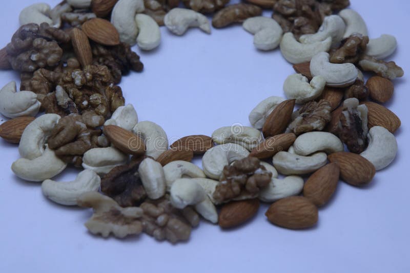 Bunch of Healthy Dry Fruit in Circle Stock Image - Image of vegetarian ...