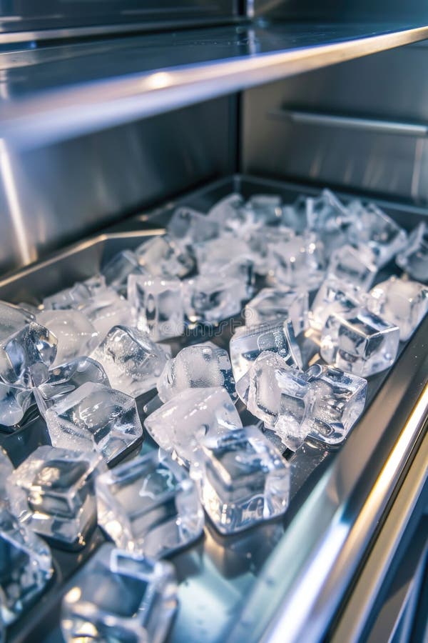 A Bunch of Ice Cubes Sitting on Top of a Counter. Perfect for Beverage ...