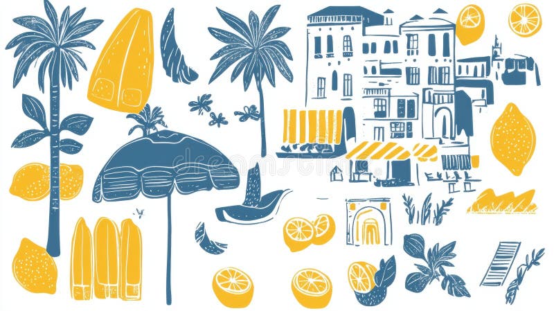 A Bunch of Illustrations of Different Types of Things Stock ...