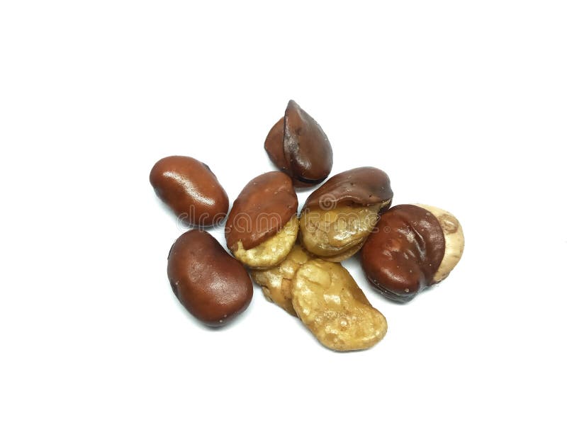 Bunch of Kacang Koro or Bulacan Seeds Snack on White Background Stock ...