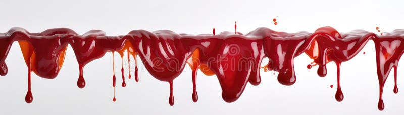 A Bunch of Ketchup Flying in the Air on a White Background. Generative ...