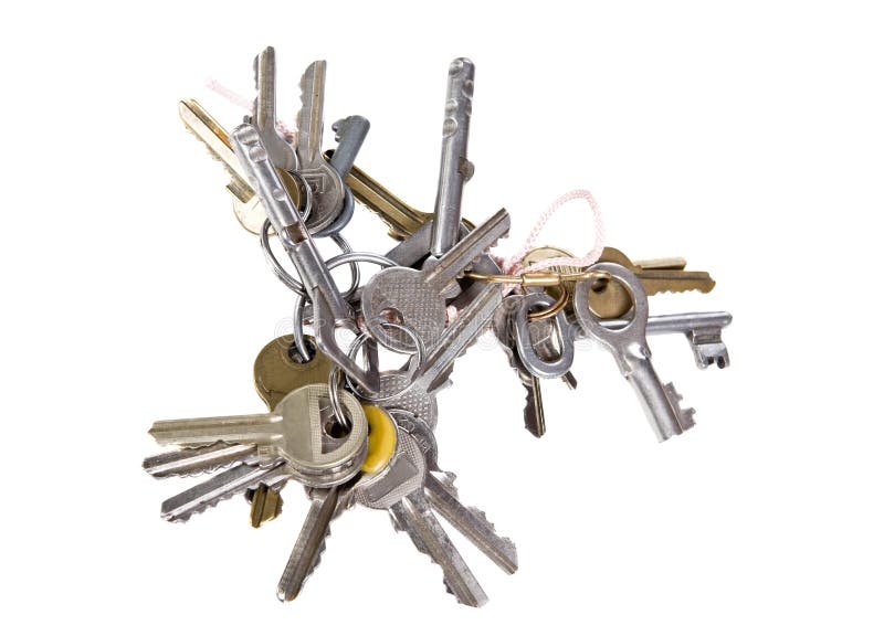 Bunch of keys stock photo. Image of safety, ring, silver - 13480186