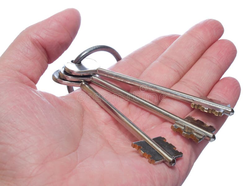 Bunch Of Keys In The Arm Isolated On White Picture. Image: 4632616