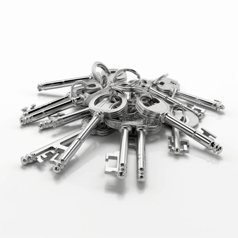 Bunch of Keys, Generated Ai Stock Illustration - Illustration of ...