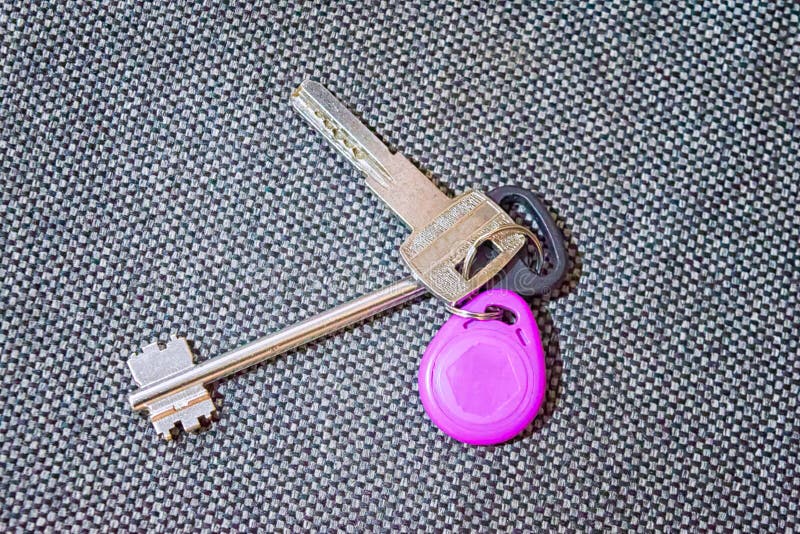 A Bunch of Keys on a Light Gray Background. Stock Photo - Image of room ...