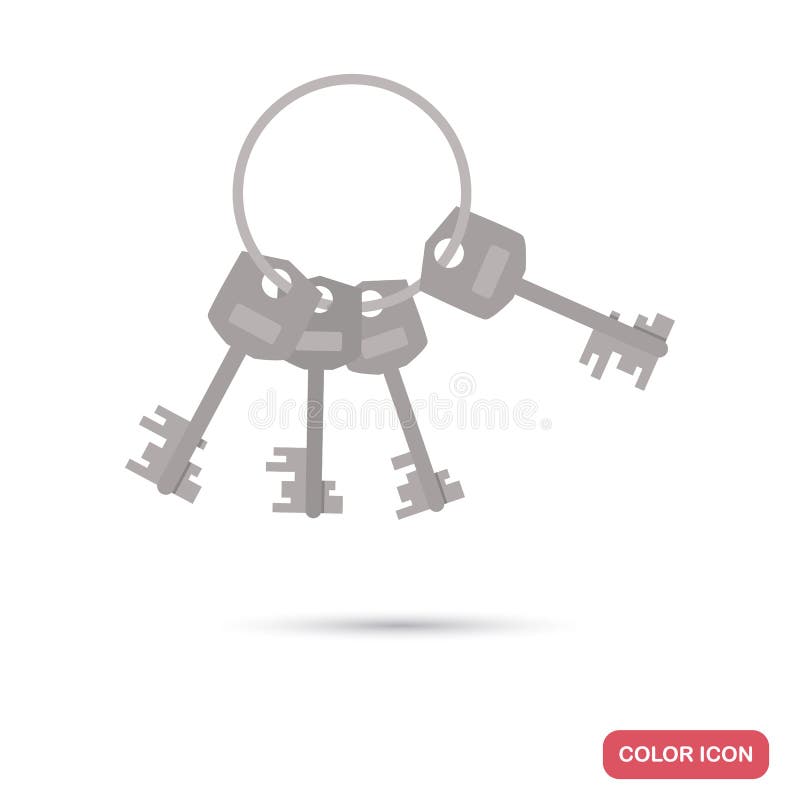 A Bunch of Keys To a Prison Cell Color Flat Icon for Web and Mobile ...
