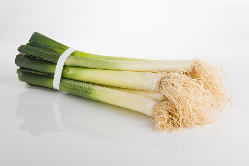 Bunch of leeks stock image. Image of mediterranean, isolated - 4421337