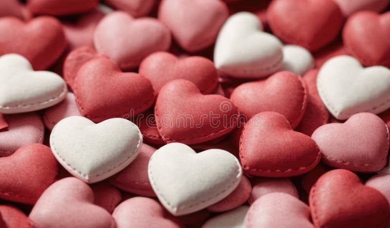 A Bunch of Little Embroidered Toy Hearts Stock Illustration ...