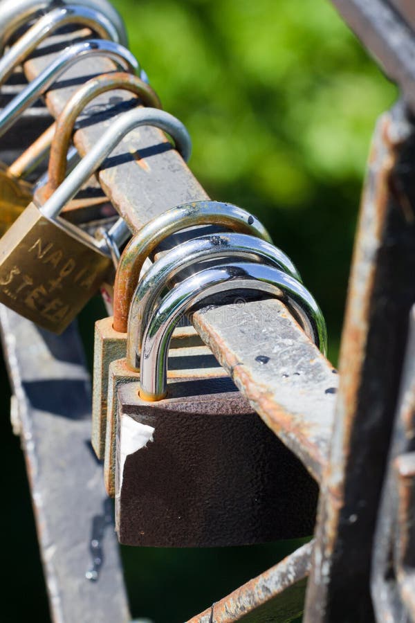 Locks of an Old Metal Chest Stock Image - Image of obsolete, trunk ...