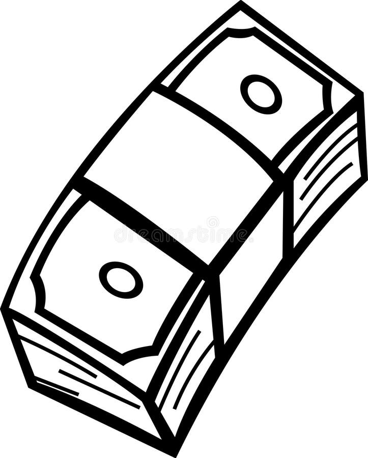 Bunch of Money Bills Vector Illustration Stock Vector - Illustration of ...