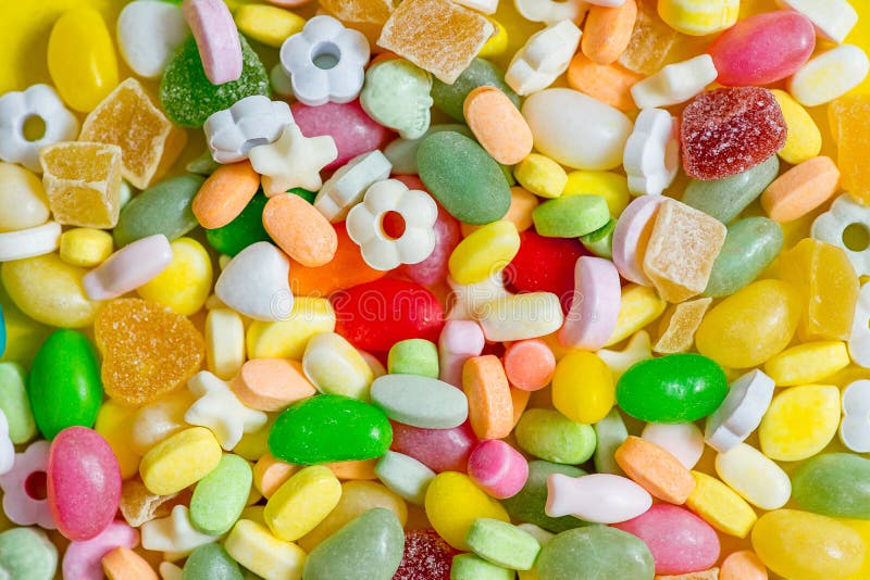 Bunch of Multi-colored Candy Stock Image - Image of sugar, closeup ...