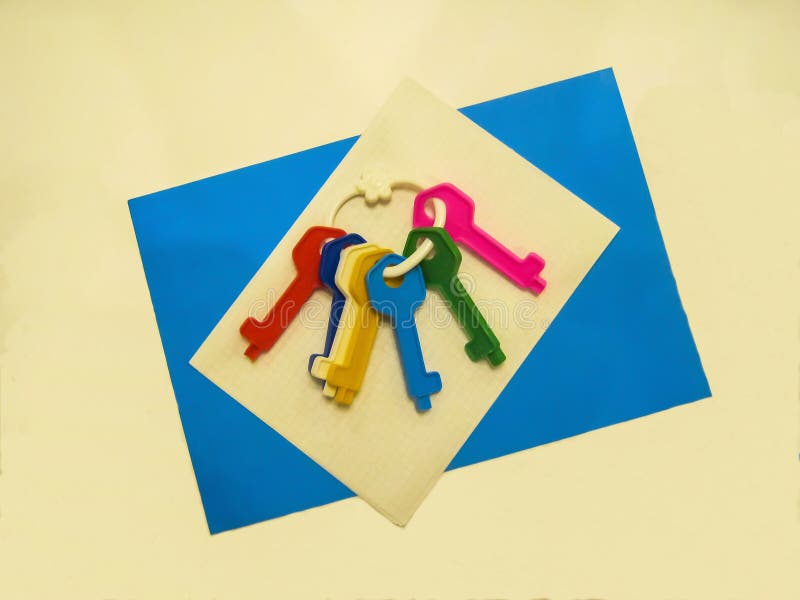Toy keys stock photo. Image of abstraction, rectangles - 121547188