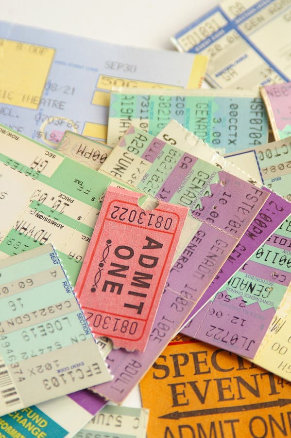 Ticket stubs stock image. Image of enter, paper, entry - 1251401