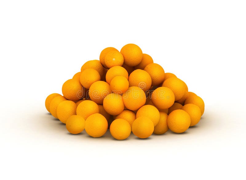 Bunch of orange citrus stock illustration. Illustration of mass - 25121293