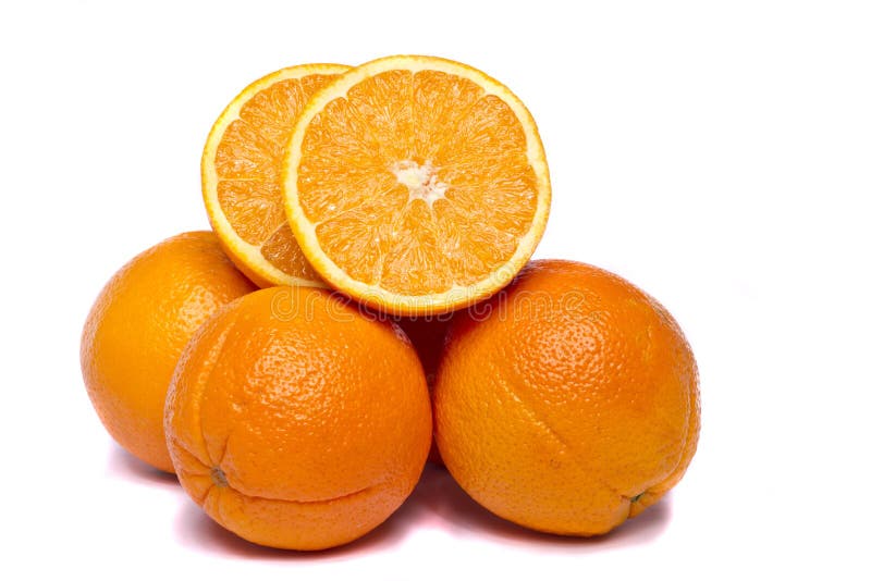 Bunch of Oranges with Juice Stock Photo - Image of color, macro: 20155766