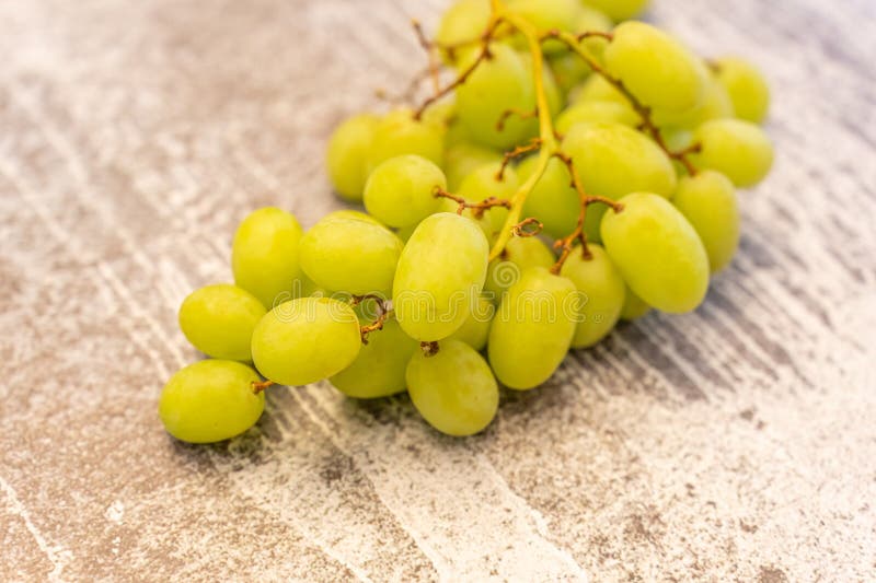 Bunch of Organic Fresh Green Grapes To Serve Stock Image - Image of ...