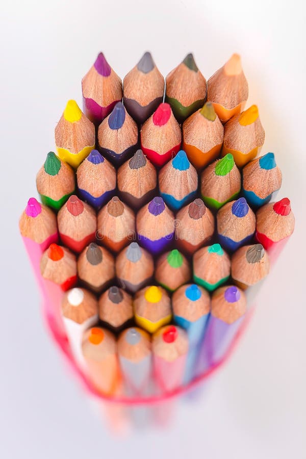 The bunch of pencils stock image. Image of multicolour - 39927717