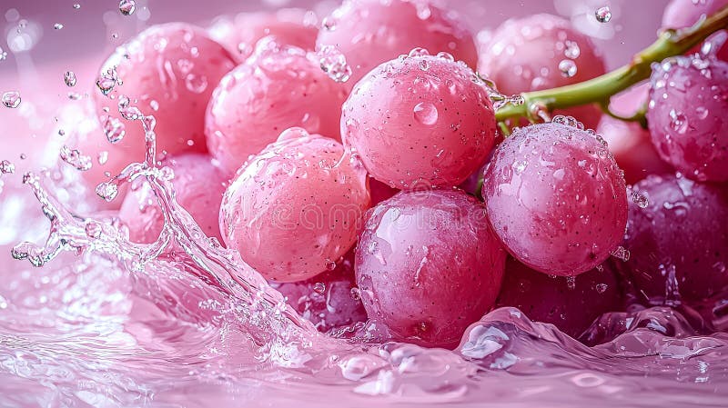 Bunch Red Grapes Floating Pool Pink Water Stock Photos - Free & Royalty ...