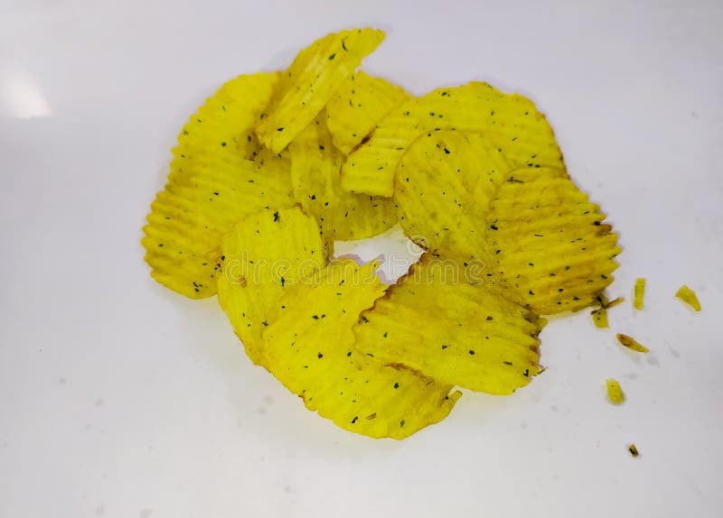 A Bunch of Potato Chips Which is One of the Famous Fast Foods of the ...