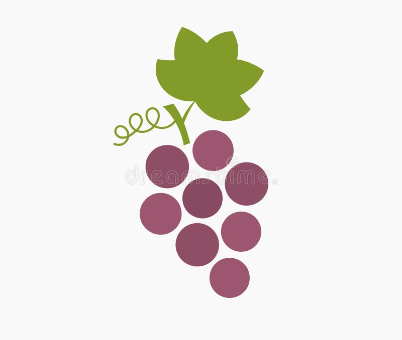 The Grapes Icon. Grape, Grapes, Wine Symbol. UI. Web. Logo. Sign. Flat ...