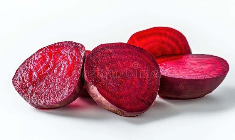 A Bunch of Red Beets are Cut in Half Stock Photo - Image of juicy ...