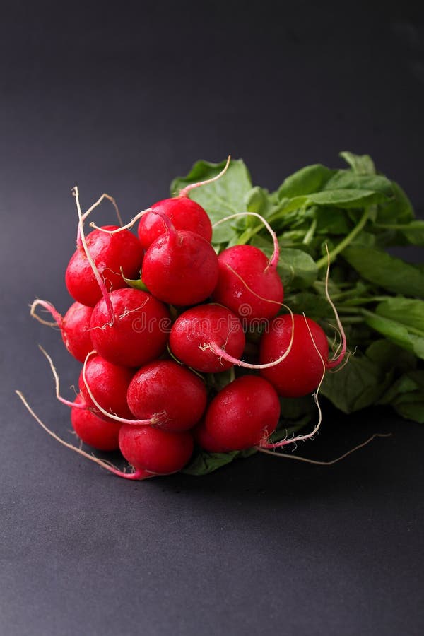 Bunch of a Red Garden Radish Stock Image - Image of berry, organic ...