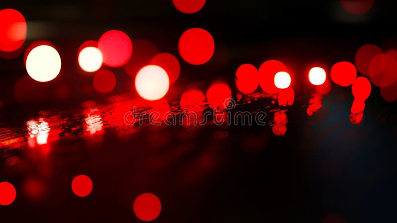 A Bunch of Red Lights that are on a Black Background Stock Photo ...