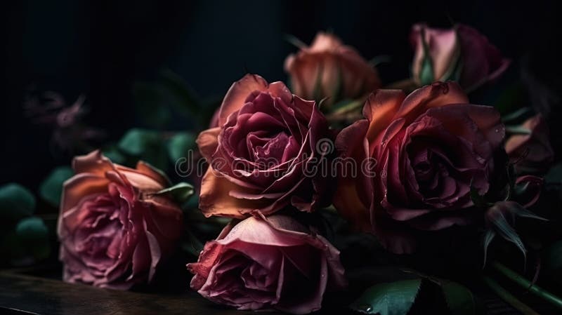 Red Roses Table Top Background Stock Illustrations – 746 Red Roses ...