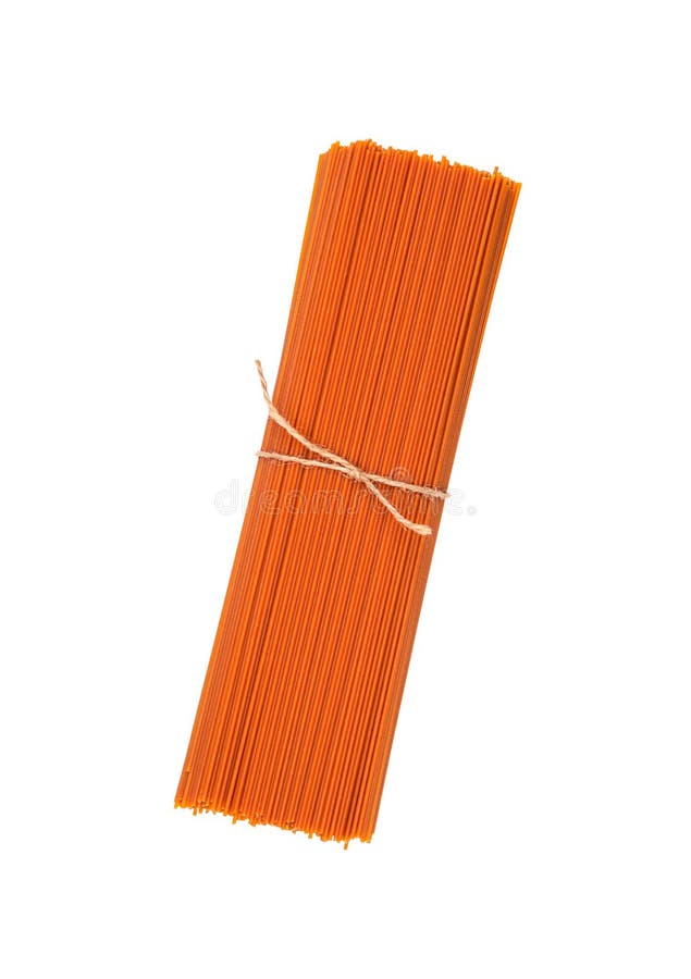 Bunch of Red Uncooked Tomato Spaghetti Isolated on White Stock Image ...