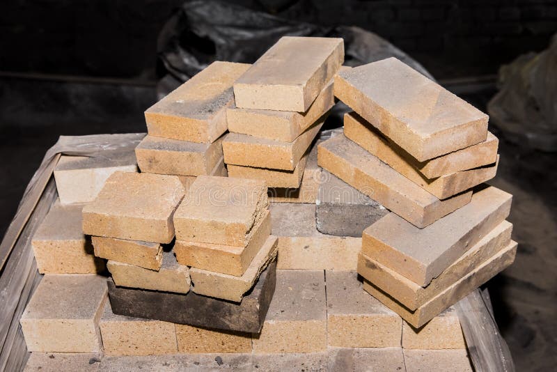 A Bunch of Refractory Bricks, Fire-resistant Brick Blocks Stock Image ...