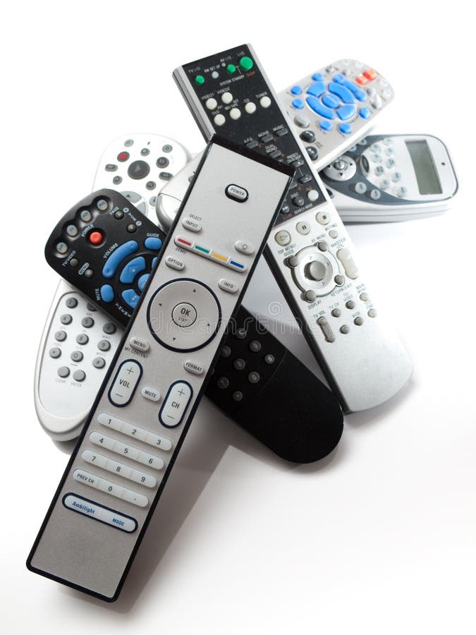 Bunch of remotes stock image. Image of gadget, button - 9673843