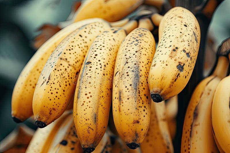 A Bunch of Ripe Bananas in the Nature. AI Generated Stock Illustration ...